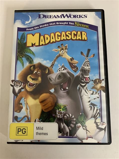 Madagascar Dvd 2005 Dreamworks Animation Region 4 Retro Unit