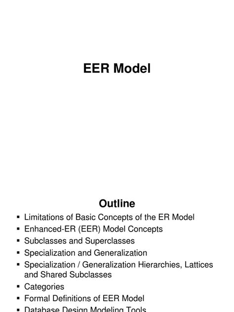 Eer Model Pdf Inheritance Object Oriented Programming Class