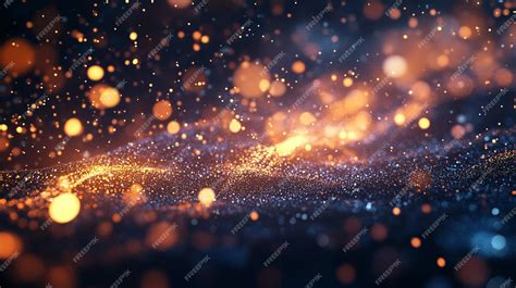 Dynamic Abstract Light Particles Motion Blur Background Premium Ai Generated Image