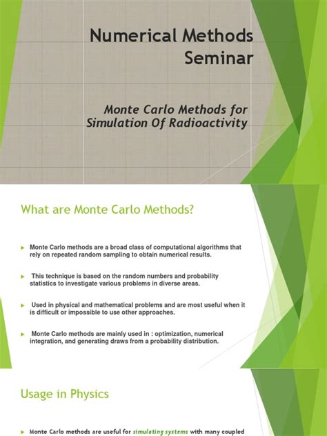monte carlo simulations of radioactivity using python pdf monte