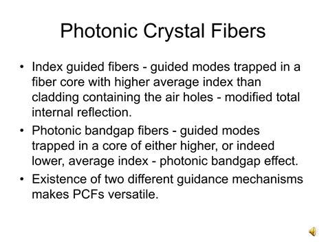 Photonic Crystal Fibers Ppt