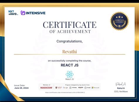 revathi baskar on linkedin nxtwave html css javascript reactjs