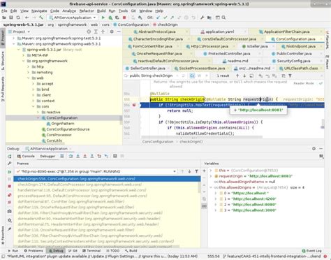 Setting A Breakpoint For Debugging Spring Boot CORS Problems In IntelliJ IDEA Cheat Sheet