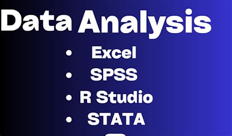 Help with data analysis in excel, stata, r studio, spss and python by Esther_makena | Fiverr