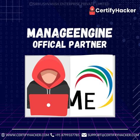 Certifyhacker On Linkedin Partnership Cybersecurity Certifyhacker Manageengine