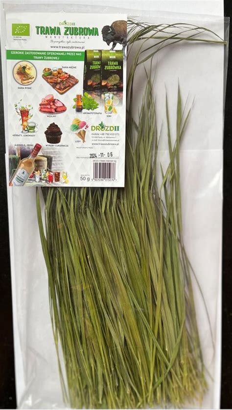 Trawa Żubrowa Eko 50g Drozd B2b Kuchnie Świata