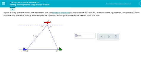 solved o additional topics in trigonometry solving a word