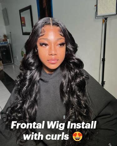 Frontal Wig Install With Curls Body Wave Hair Wigs Hair Waves