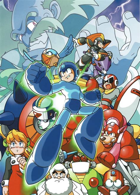 roll, mega man, proto man, bass, dr. light, and 7 more (mega man and 2 more) | Danbooru