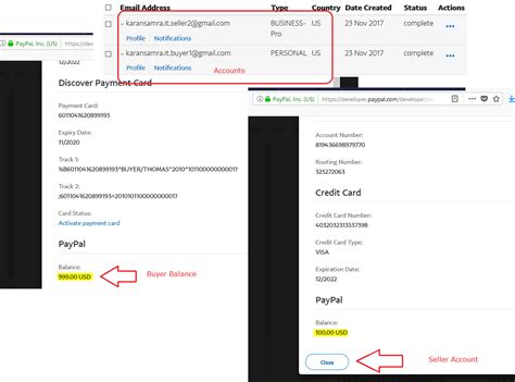 Javascript Paypal Sandbox Buyer Account Not Debited And Seller