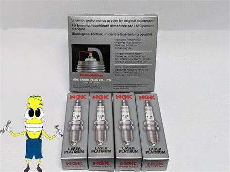NGK (4288) PLKR7A Laser Platinum Spark Plug - Set of 4 | eBay