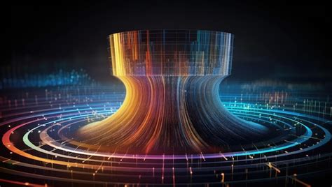 Premium Photo Big Data Technology And Information Funnel Data Collection Analysis And