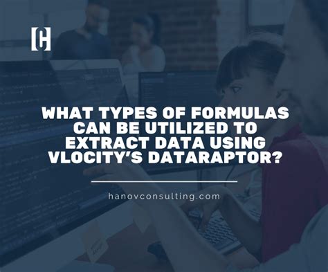 What Types Of Formulas Can Be Utilized To Extract Data Using Vlocitys Dataraptor By