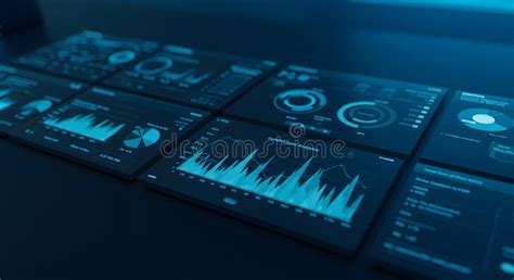 Analyzing Business Data Visualization On Digital Dashboard Screens