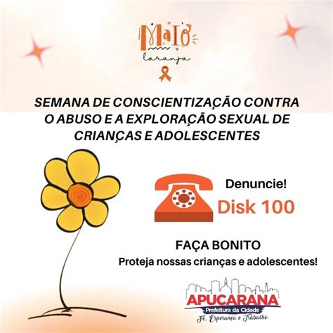 Dia Nacional De Combate Ao Abuso E à Exploração Sexual De Crianças E
