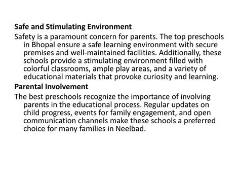 PPT - Exploring Excellence: Discover the Best Preschool in Bhopal, Neelbad PowerPoint ...