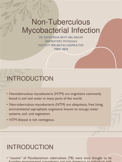 Non Tuberculous Mycobacterial Infection Pdf Mycobacterium Tuberculosis