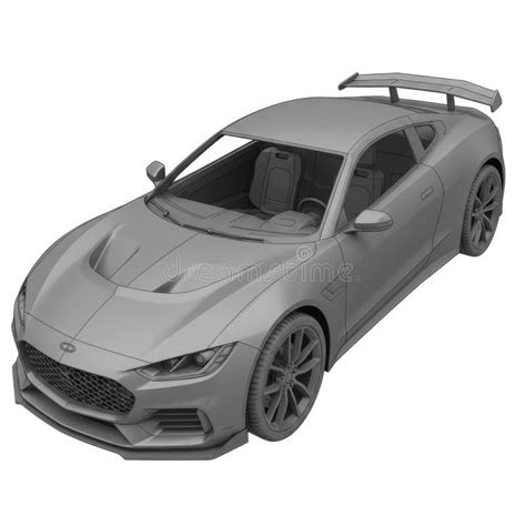 Grey Sports Car 3d Model Rendering Stock Illustration Illustration Of Metal Machine 388802005
