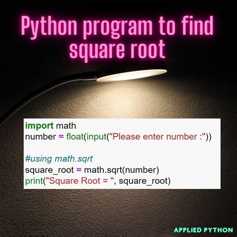 Square Root Of A Number In 2024 Python Programming Square Roots