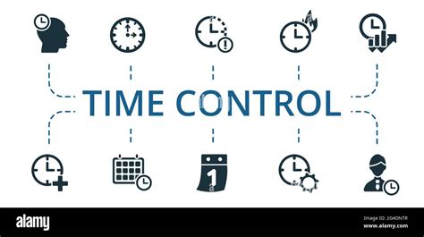 Time Control Icon Set Contains Editable Icons Time Management Theme Such As Clock