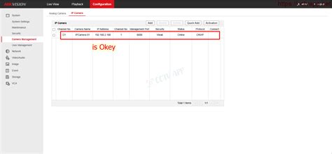 add tenda camera to hikvision recoder application system