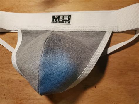 Light Gray Sweat Jockstrap Wide Waistband Sweat Jock Mens Male Jock