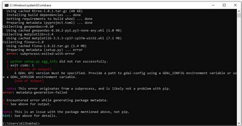 osmnx not install in windows · issue 922 · gboeing osmnx · github