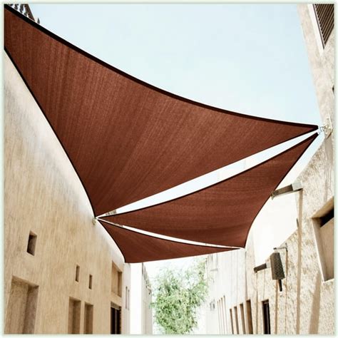 Colourtreeusa Triangle Sun Shade Sail Hdpe Mesh Fabric Screen Canopy Uv
