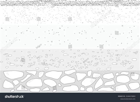 Soil Layer Landscape Drawing Pattern Texture Stock Vector Royalty Free