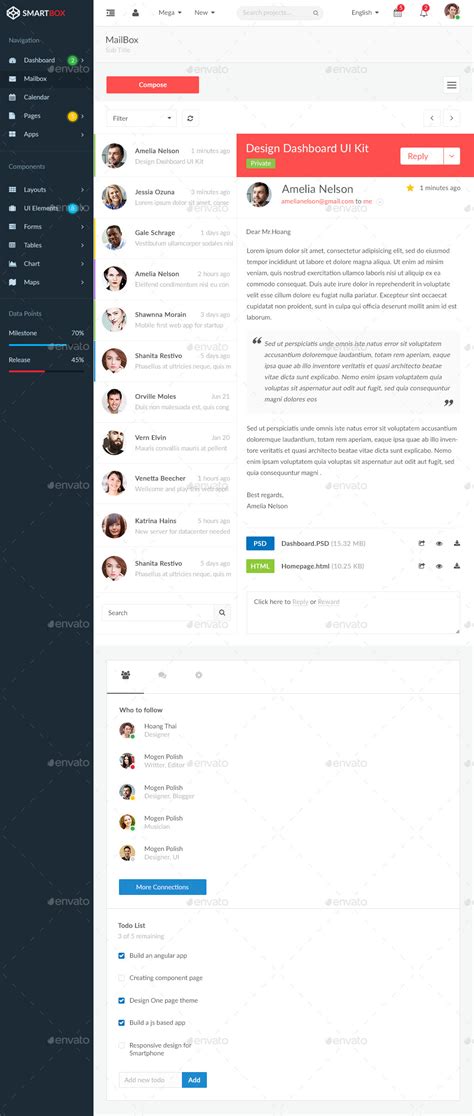 SmartBox Admin Dashboard UI Web Elements GraphicRiver
