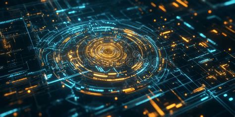 A Mesmerizing Futuristic Ai Driven Autonomous Drone Network Displaying Glowing Cybernetic