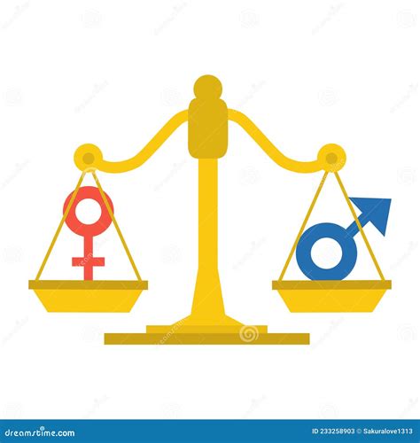 Gender Equality Concept Gender Symbols Balancing In A Scale Stock Vector Illustration Of Gender Equality Concept Gender Symbols Balancing In A Scale Stock Vector Illustration Of