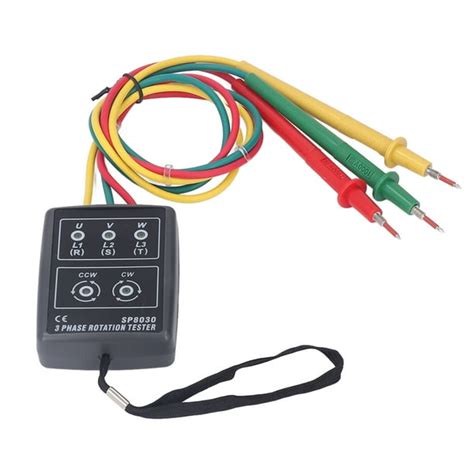 Phase Rotation Meter Widely Rotation Meter Double Insulation 5 Led Indicator For Device