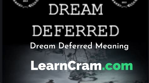 Dream Deferred Meaning Langston Hughes Harlem A Dream Deferred