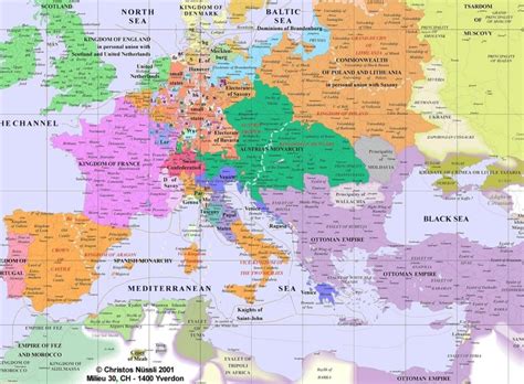 Map Europe 1700 Infographictv Number One Infographics And Data