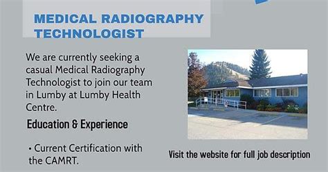 Medical Radiography Technologist Position Available Rlumbybc Medical Radiography Technologist Position Available Rlumbybc