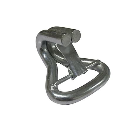 Zinc Plated Claw Hooks 50mm X2 5 Ton Safety Catch Double J Webbing Tie Down 2