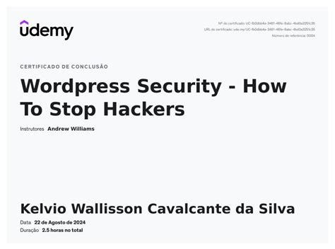 kelvio silva on linkedin wordpress security