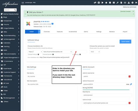 How To Install Joomla Using Softaculous VirtueMart Templates