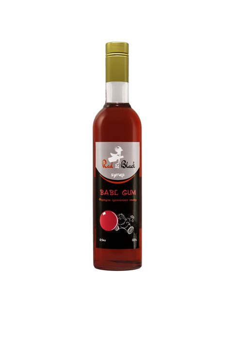 Сироп для коктейлей, кофе и десертов сахарный ТМ "Red & Black" Bubble ...
