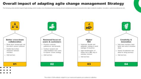 Overall Impact Of Adapting Agile Change Management Strategy Topics PDF PowerPoint Templates