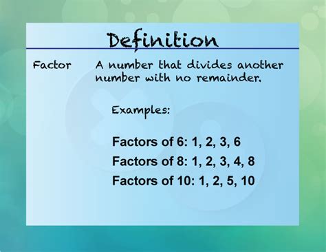 What Does Factor Mean On Sale