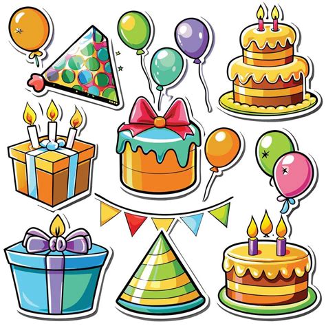 Birthday Party Clip Art Happy Birthday Celebration Clipart Grafik Von