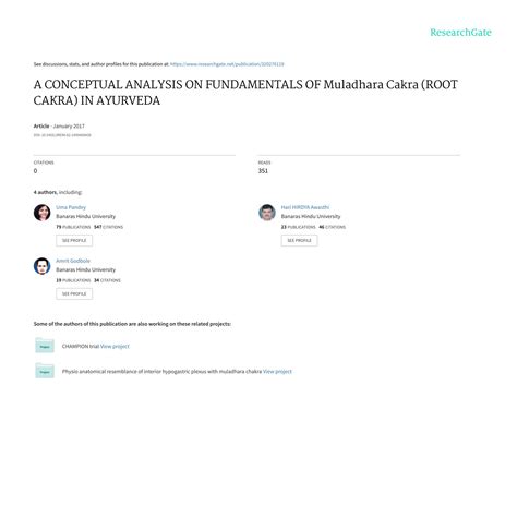 a conceptual analysis on fundamentals of muladhara pdf docdroid