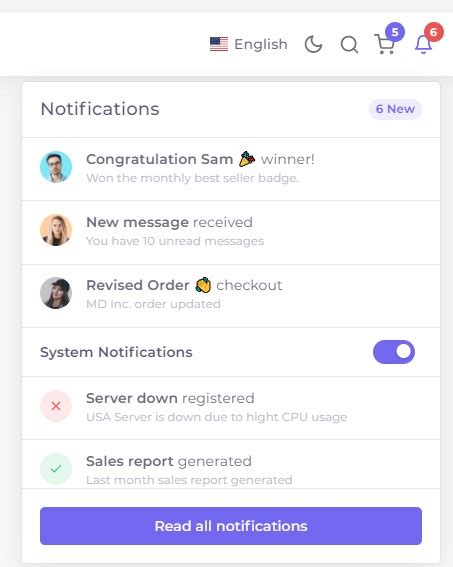 Layout Components Vuexy Angular Admin
