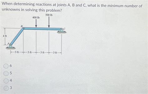 Solved When Determining Reactions At Joints A B ﻿and C