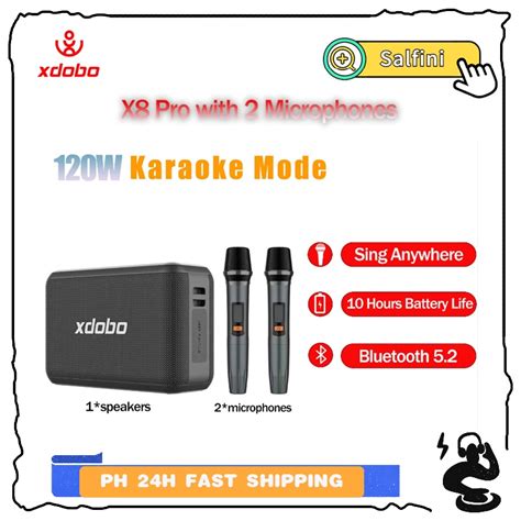 Xdobo X8 Pro 120w Karaoke Bluetooth Speaker Portable Wireless Subwoofer