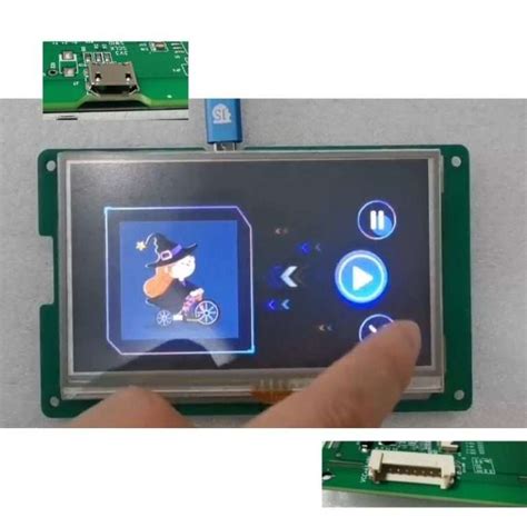 43 Inch Uart Tft Lcd With Resistive Touch Panel 480x272