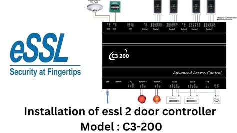 Installation Of Essl Door Controller C Essl YouTube