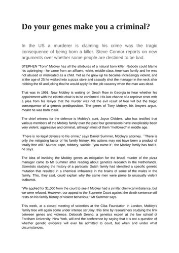 Wjec Criminology Unit 2 Ac 21 Biological Theories Slides And Booklet